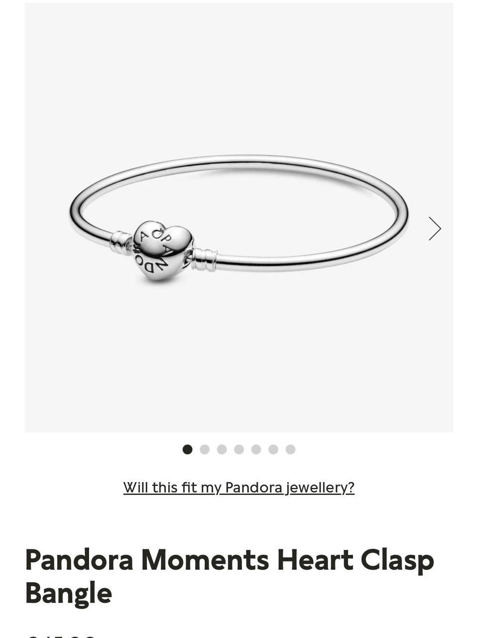 pandora charm bracelet, never worn, message before... - Depop