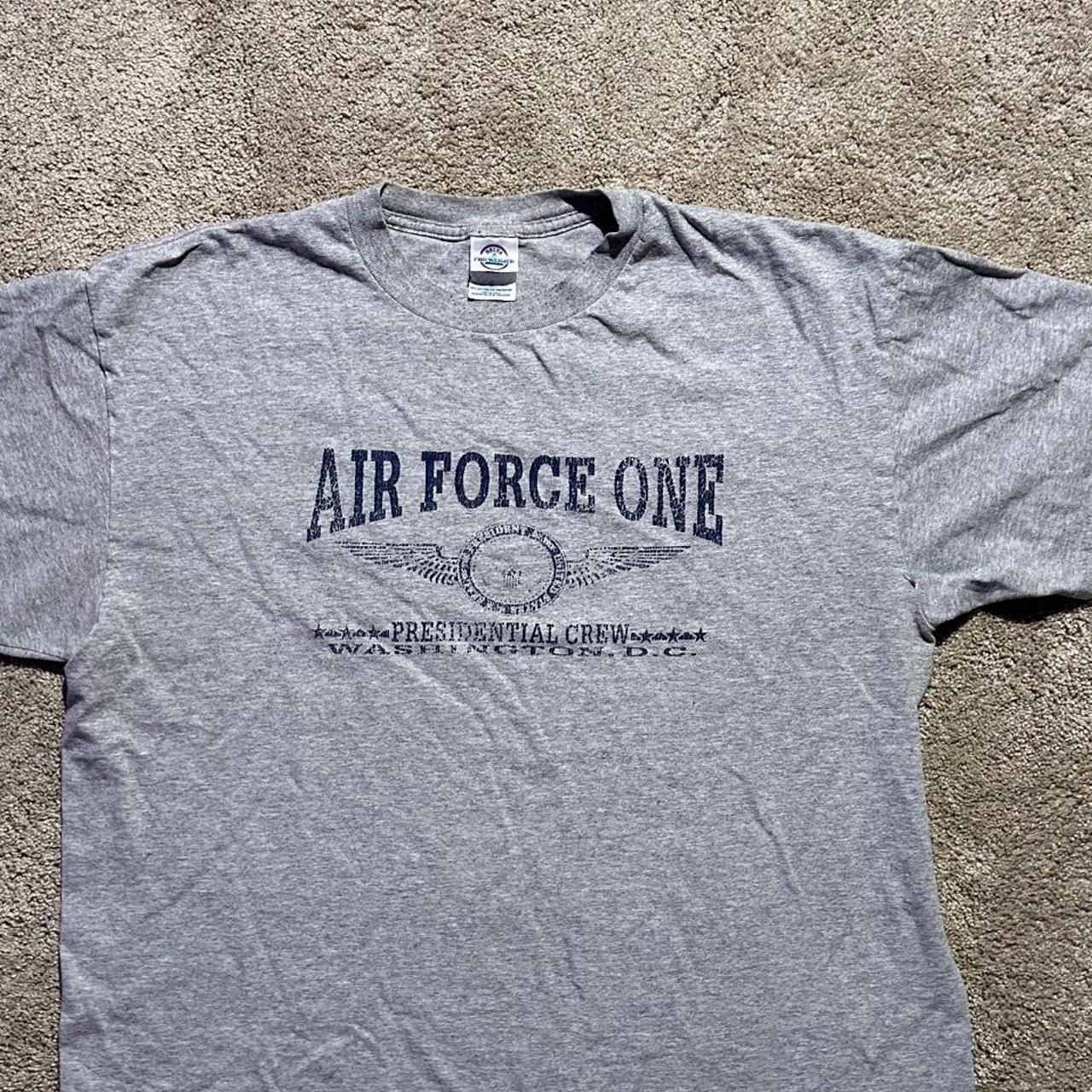 vintage grey air force one shirt. great condition,... | Depop