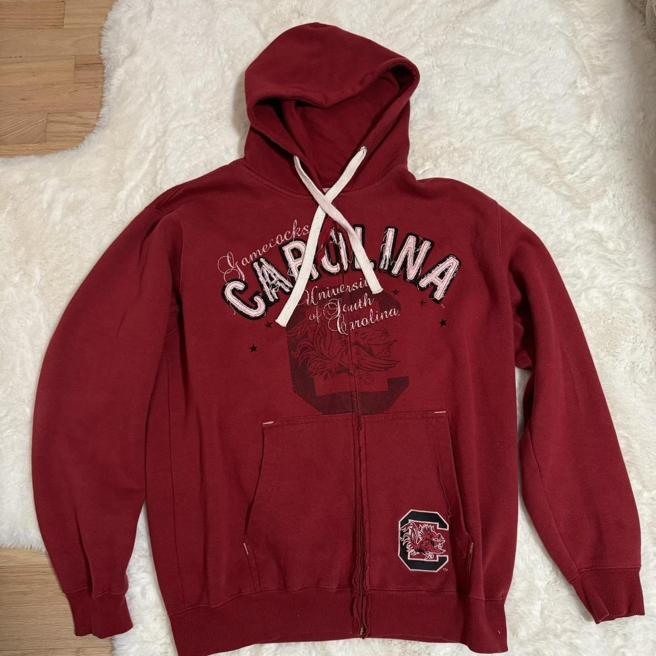 Vintage University of South Carolina Zip-up hoodie... - Depop