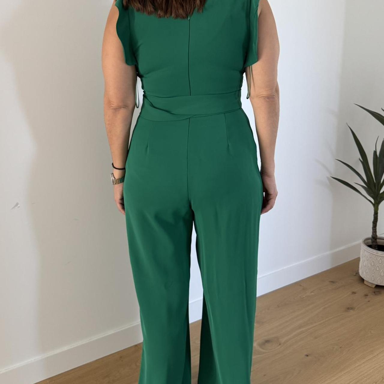 Phase Eight Green Jumpsuit UK 14 Sleeveless with... | Depop