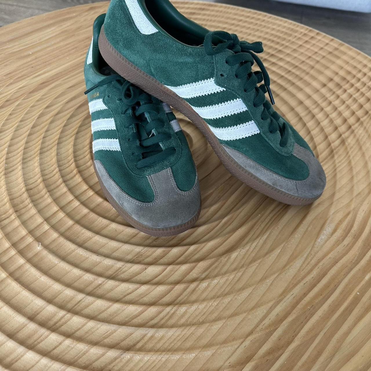 Green adidas samba Only wore them maybe 5 times... | Depop