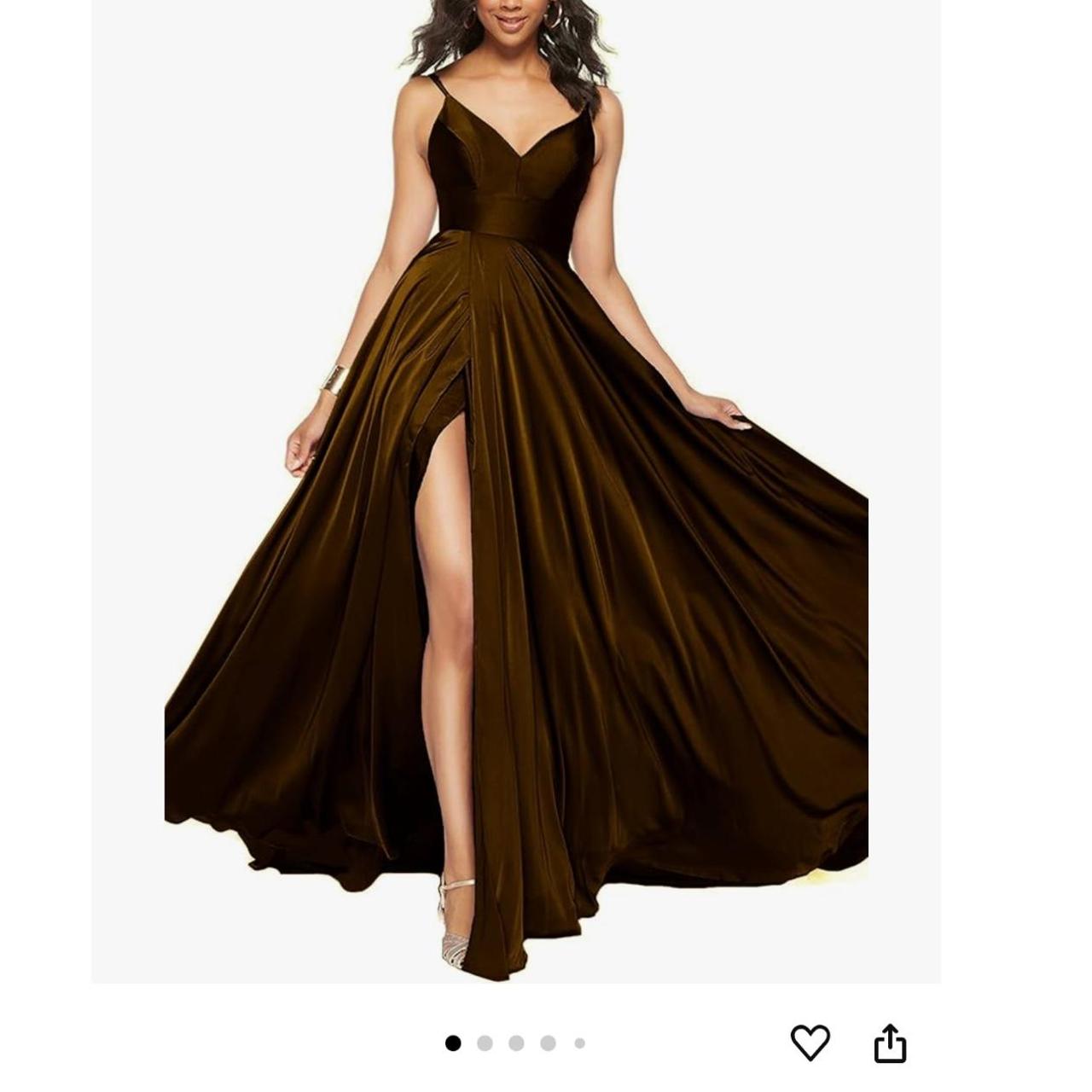 Prom perfect satin dress Size 6 Comes with... | Depop