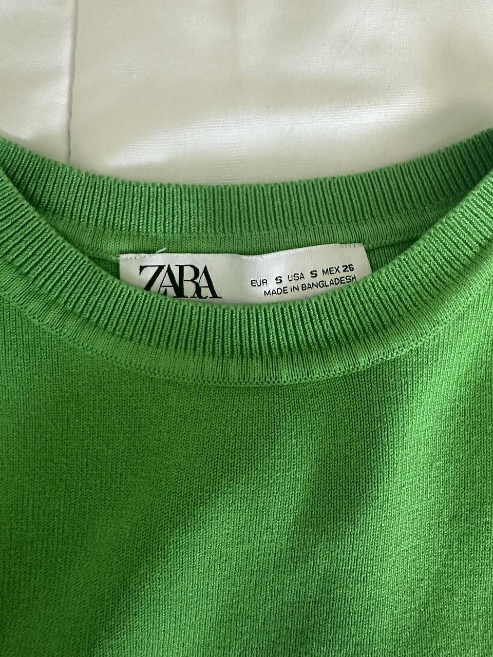 Simple Zara green sweater tank top. Small. Never... - Depop