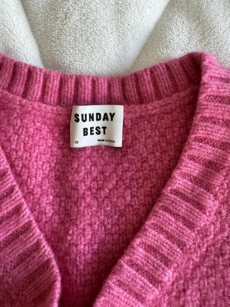 Sunday best hot pink sweater vest. Only worn a few... - Depop