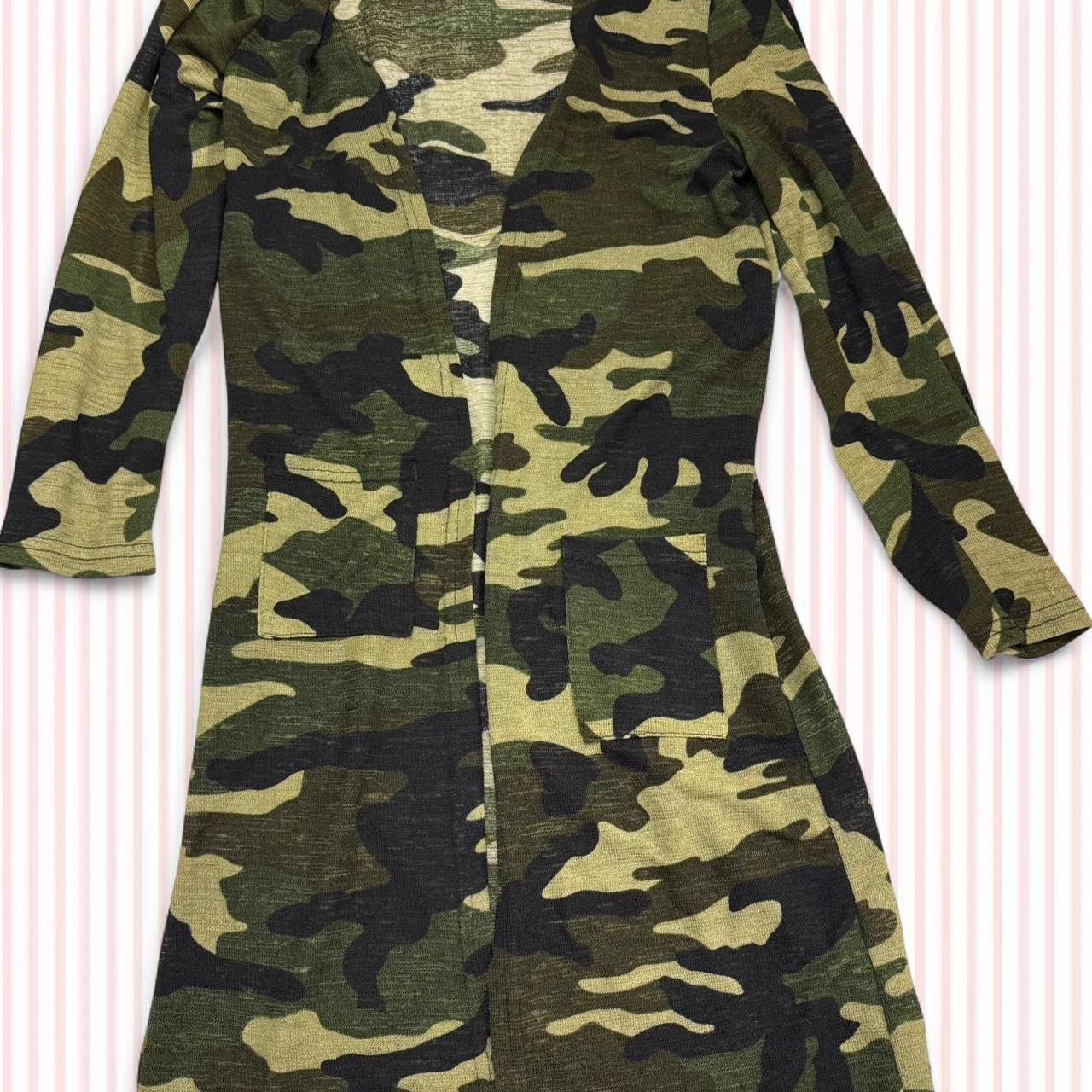Camo Duster Cardigan | Free Size 🪖 Streetwear meets... | Depop