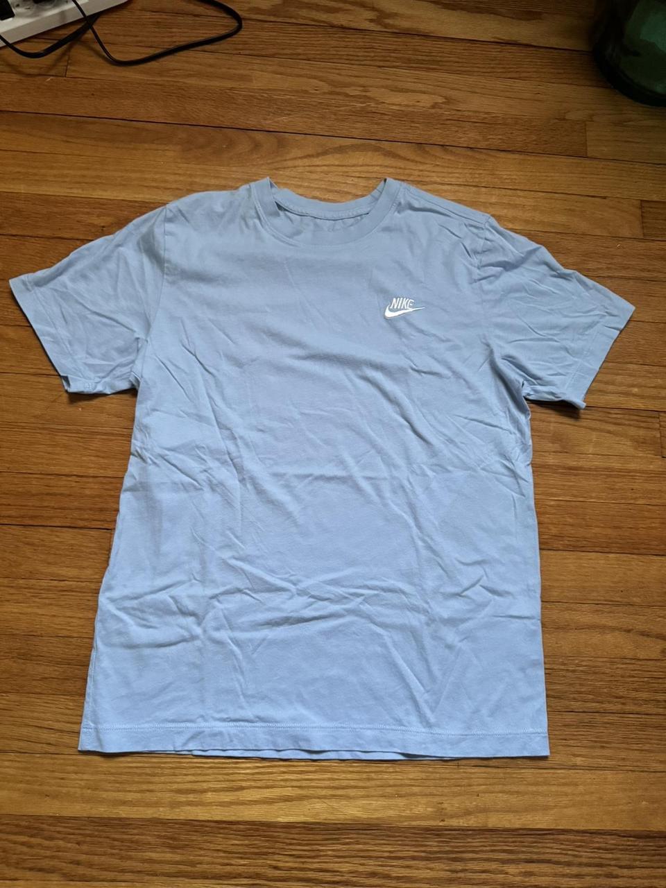 Light blue nike shirt Length: 25 in width: 19 in - Depop