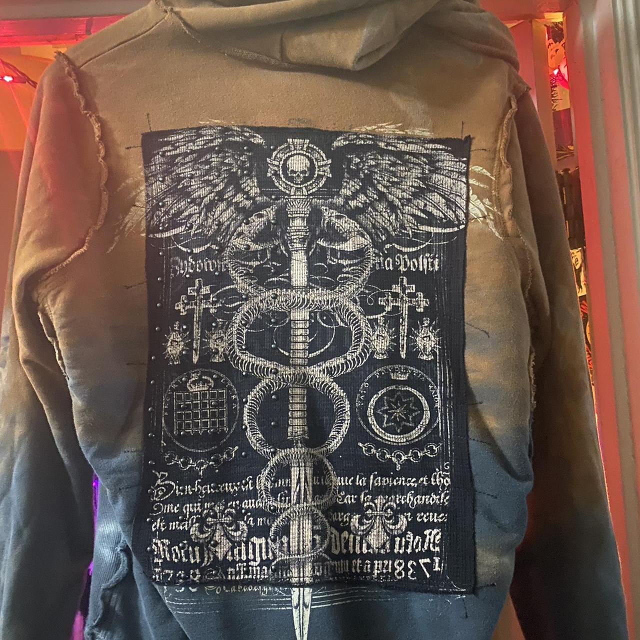 RARE AFFLICTION GRUNGE 2000s Hoodie Feel free to... | Depop