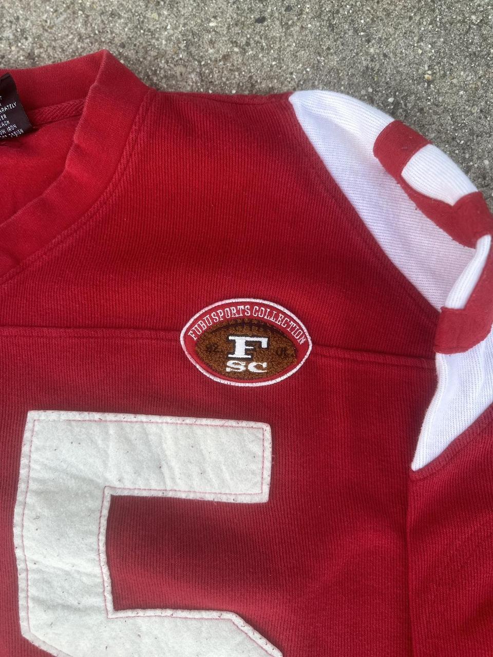 Y2k FUBU jersey crew neck - Depop