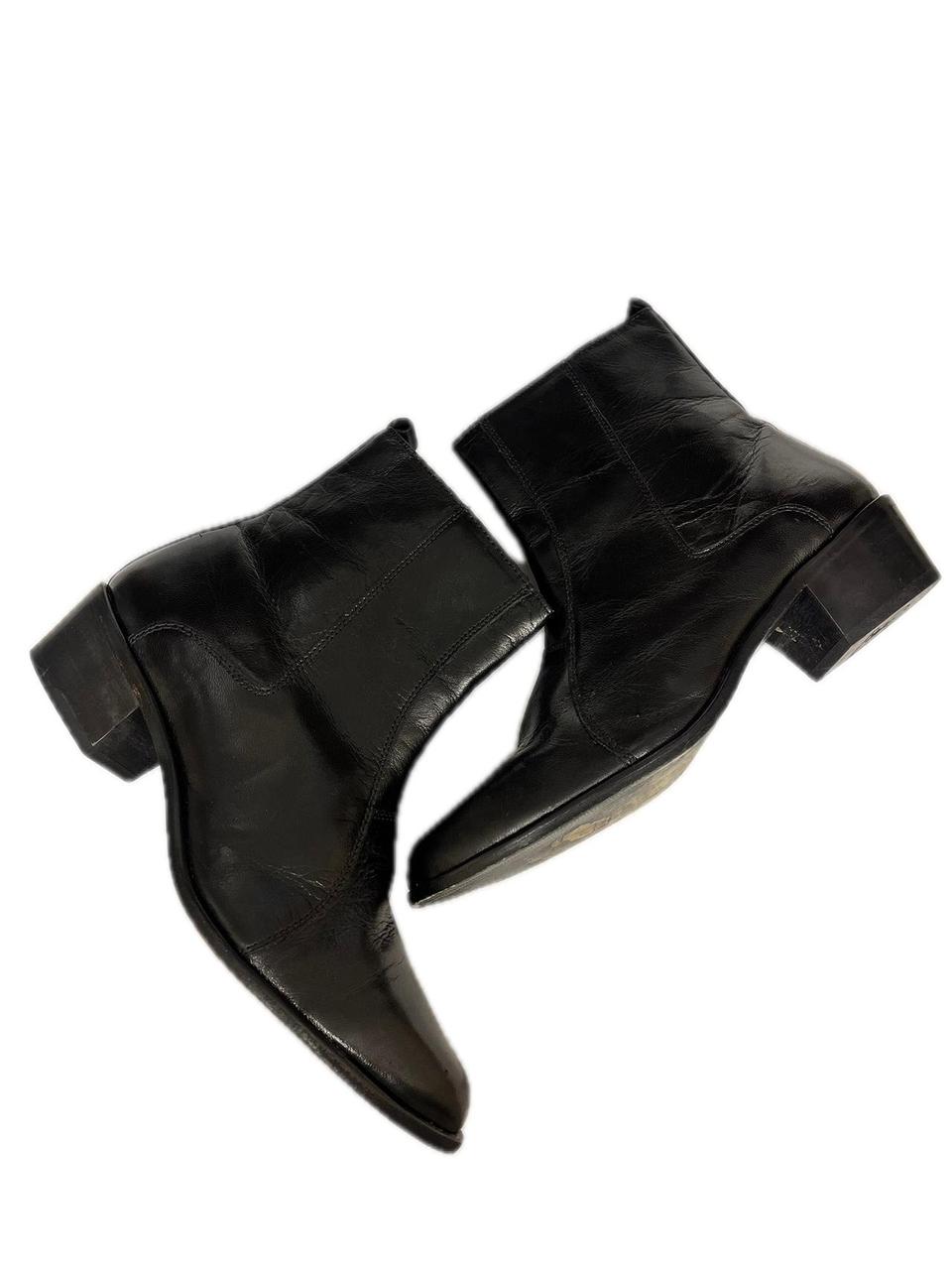 Stacy Adams Santos Plain Toe Side Zip Boot Genuine... - Depop