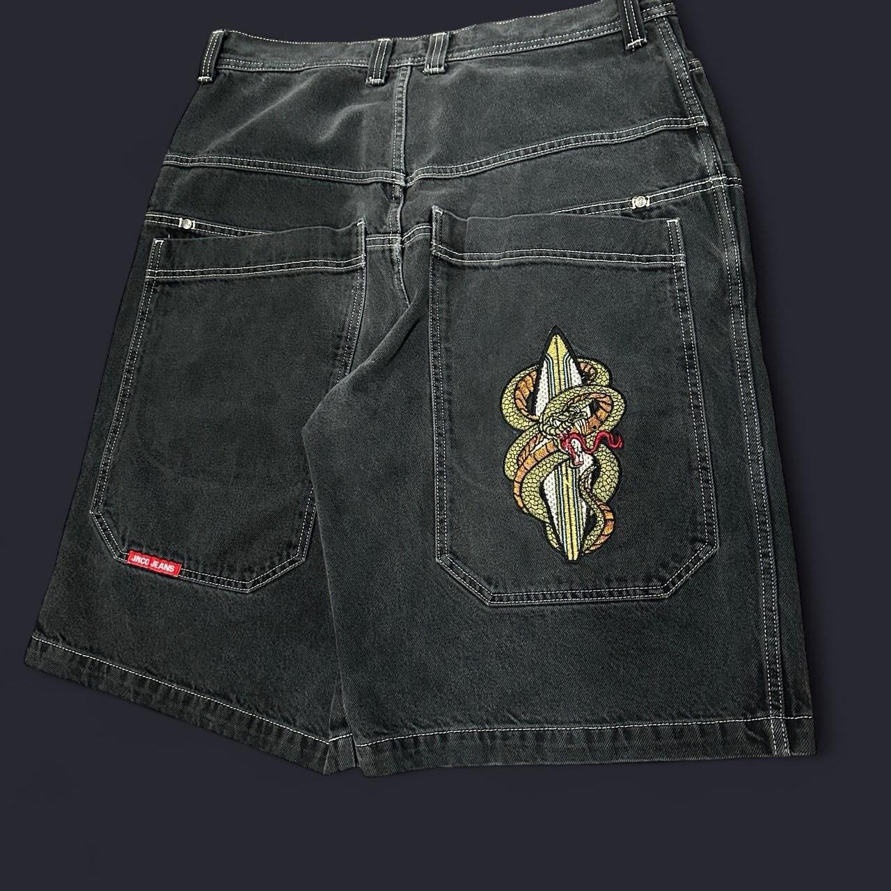 JNCO Snake Surfboard Jorts🐍🌊🏄- Sick pair great for... | Depop