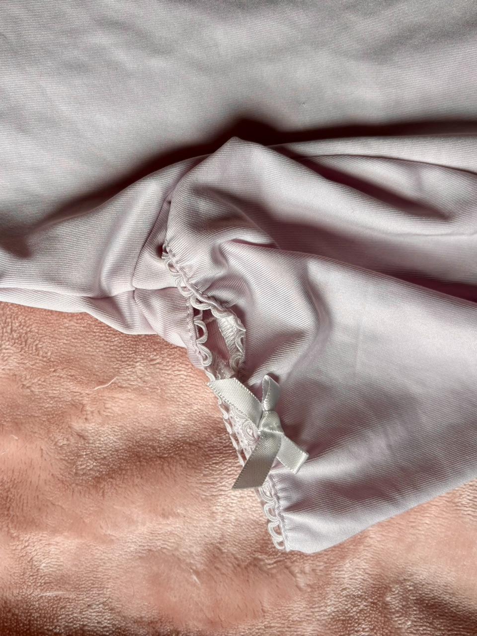 Cute Light Pink Angel Bear Strawberry shirt with... - Depop