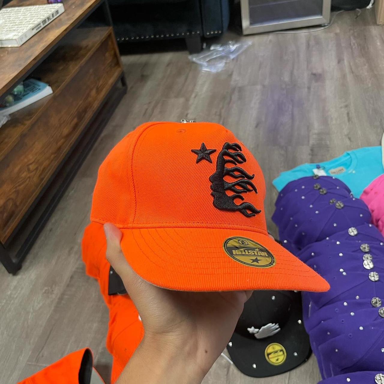 Hellstar orange SnapBack hat Brand new multiple... | Depop