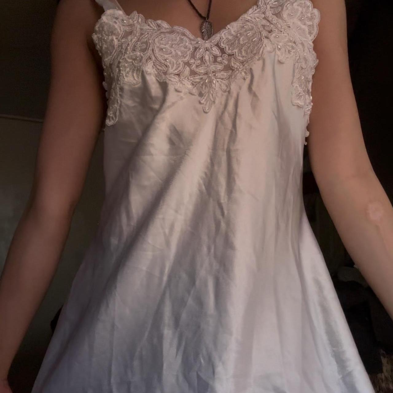 Beaded lace Nightie 🪽 ️ Perfect for a snow angel ^_^... | Depop