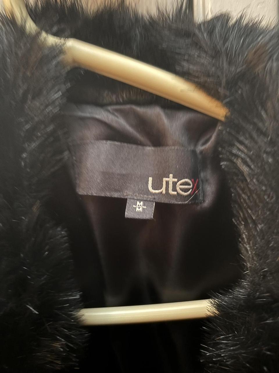 Utex faux fur lined coat size medium - Depop