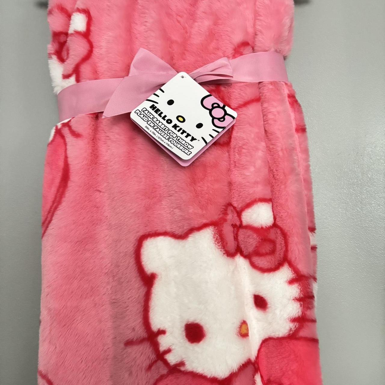 Hello Kitty Pink Bow blanket Send offers!! #Sanrio... | Depop