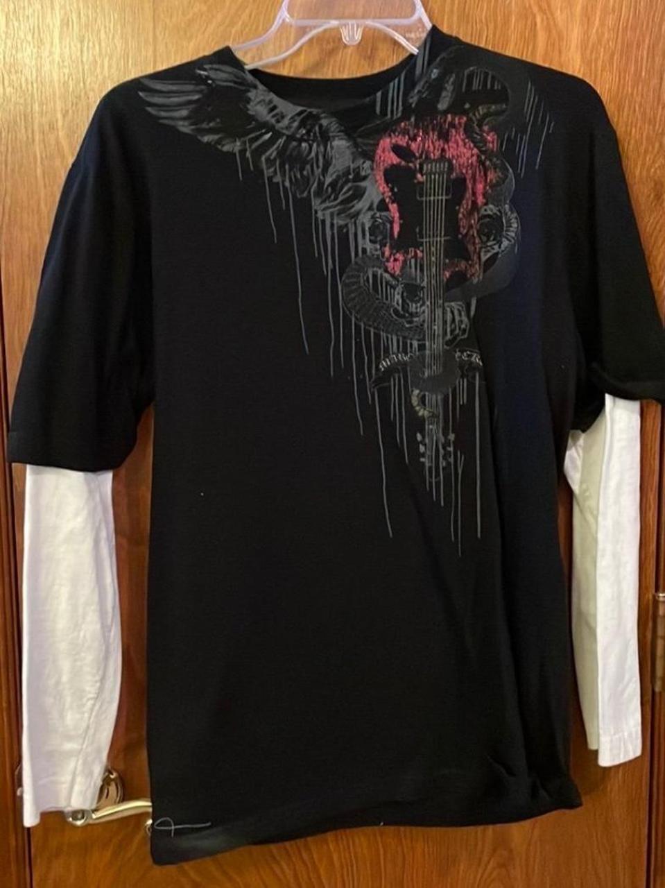 Mark ecko long sleeve this is a kids xl so it’s... - Depop