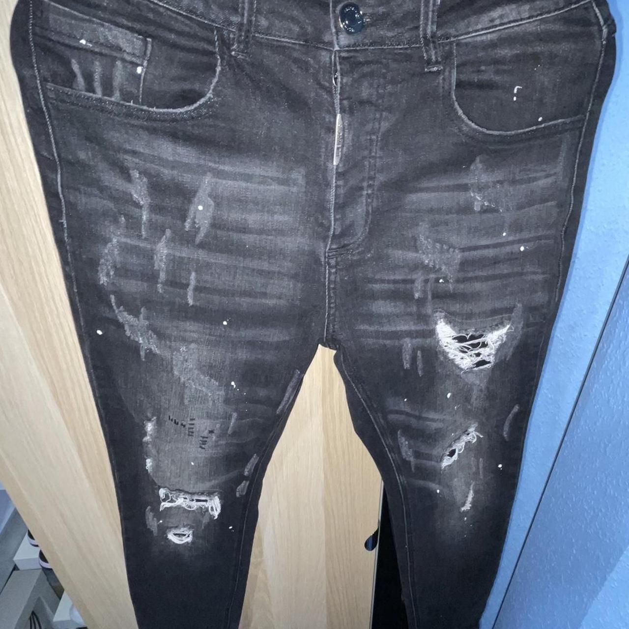 Alessandro zavetti black jeans drip 30 size | Depop