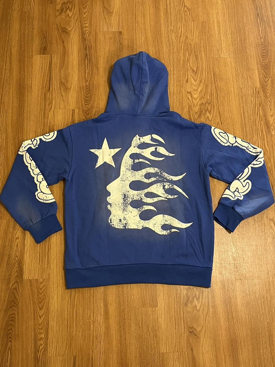 Blue Hellstar Hoodie #Hellstar #Mens #Streetwear - Depop