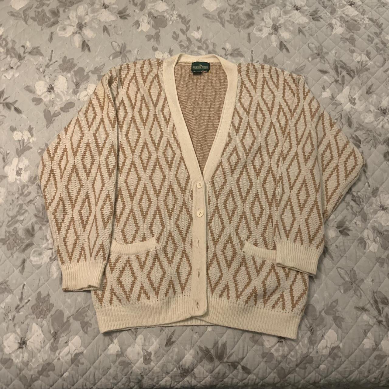 Vintage men’s cardigan! Size small! Beautiful design! - Depop
