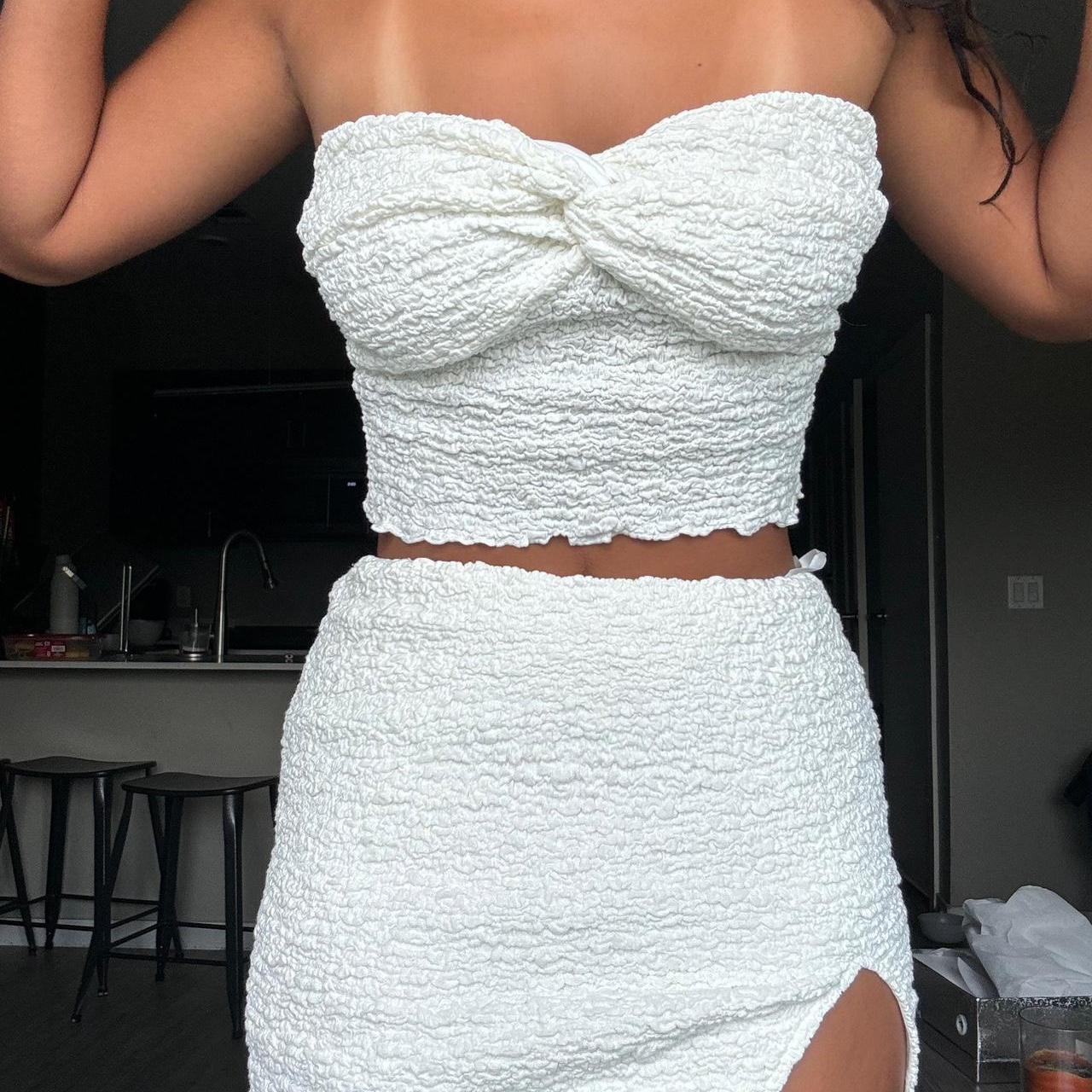 Size small matching white set Very stretchy very... - Depop