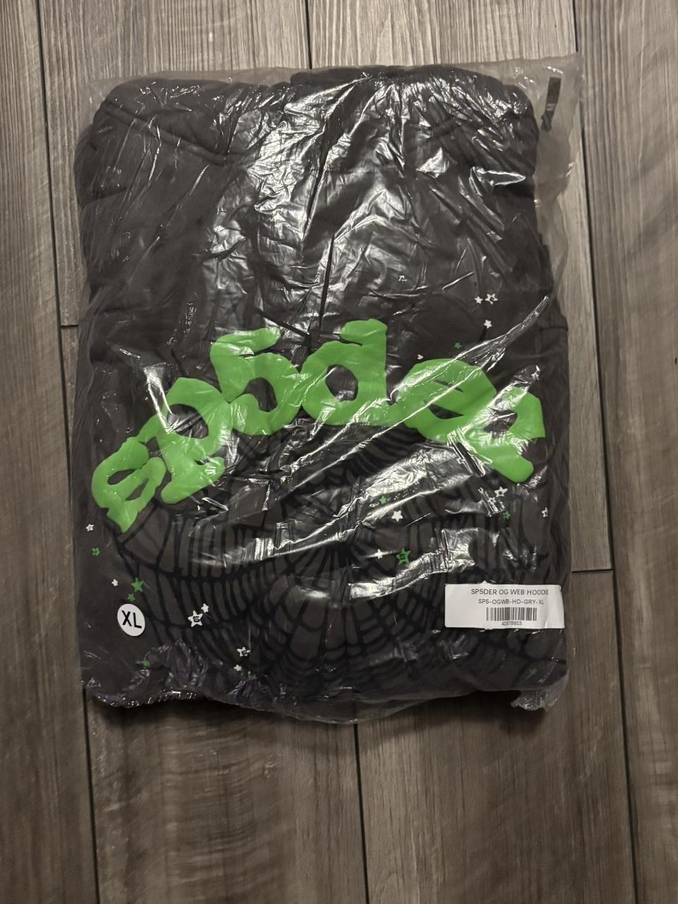 Slate grey authentic spider hoodie - Depop