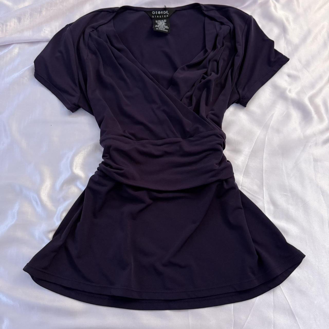 purple y2k “ office siren “ top #y2k #2000s... | Depop