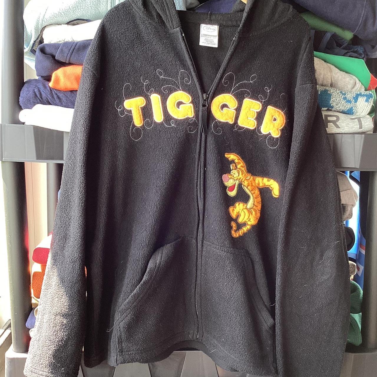 Disney Tigger Full Zip Jacket Long Sleeve Size Large... - Depop