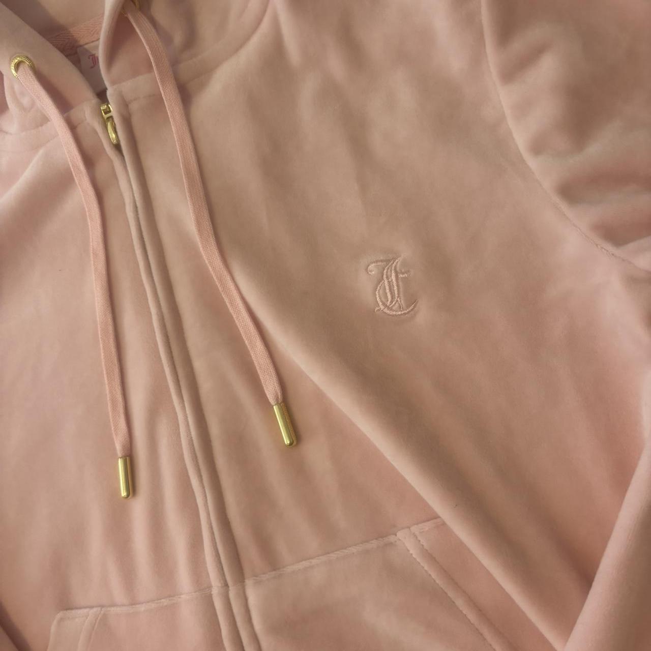 Juicy couture velour zip up hoodie Worn once Paid... | Depop