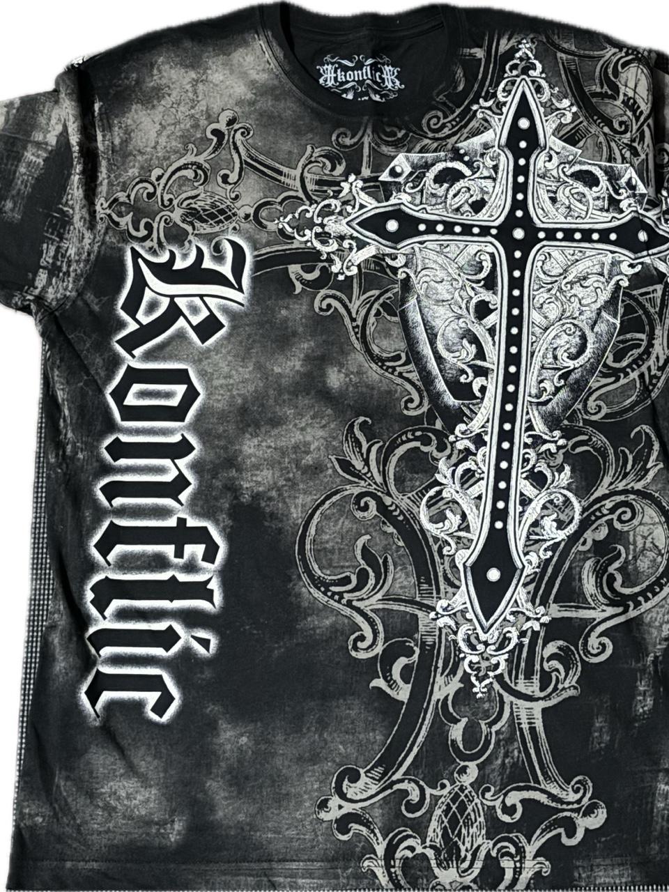 Konflict Tee Shirt looks brand new, no holes or... - Depop