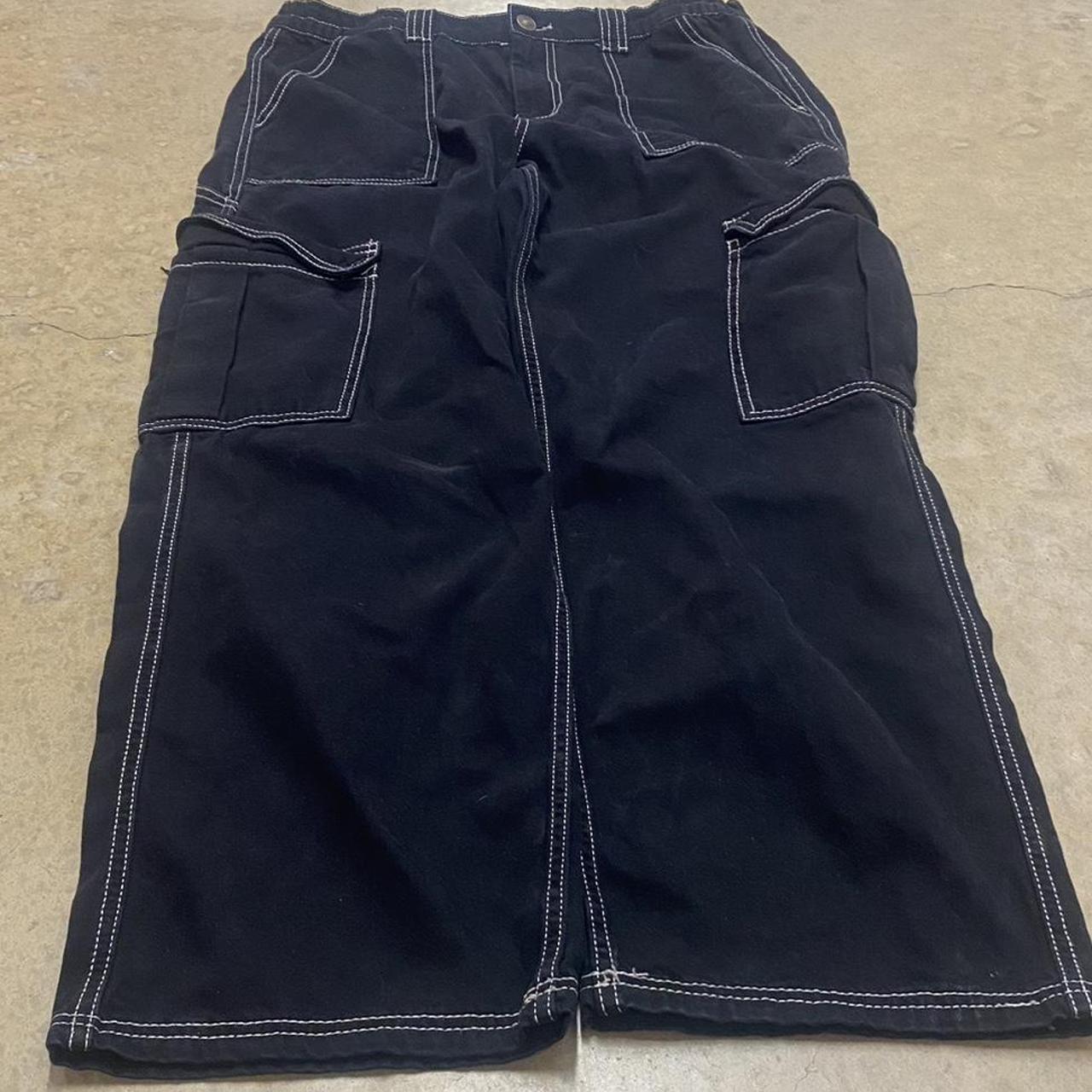 Baggy size 34 black pants - Depop