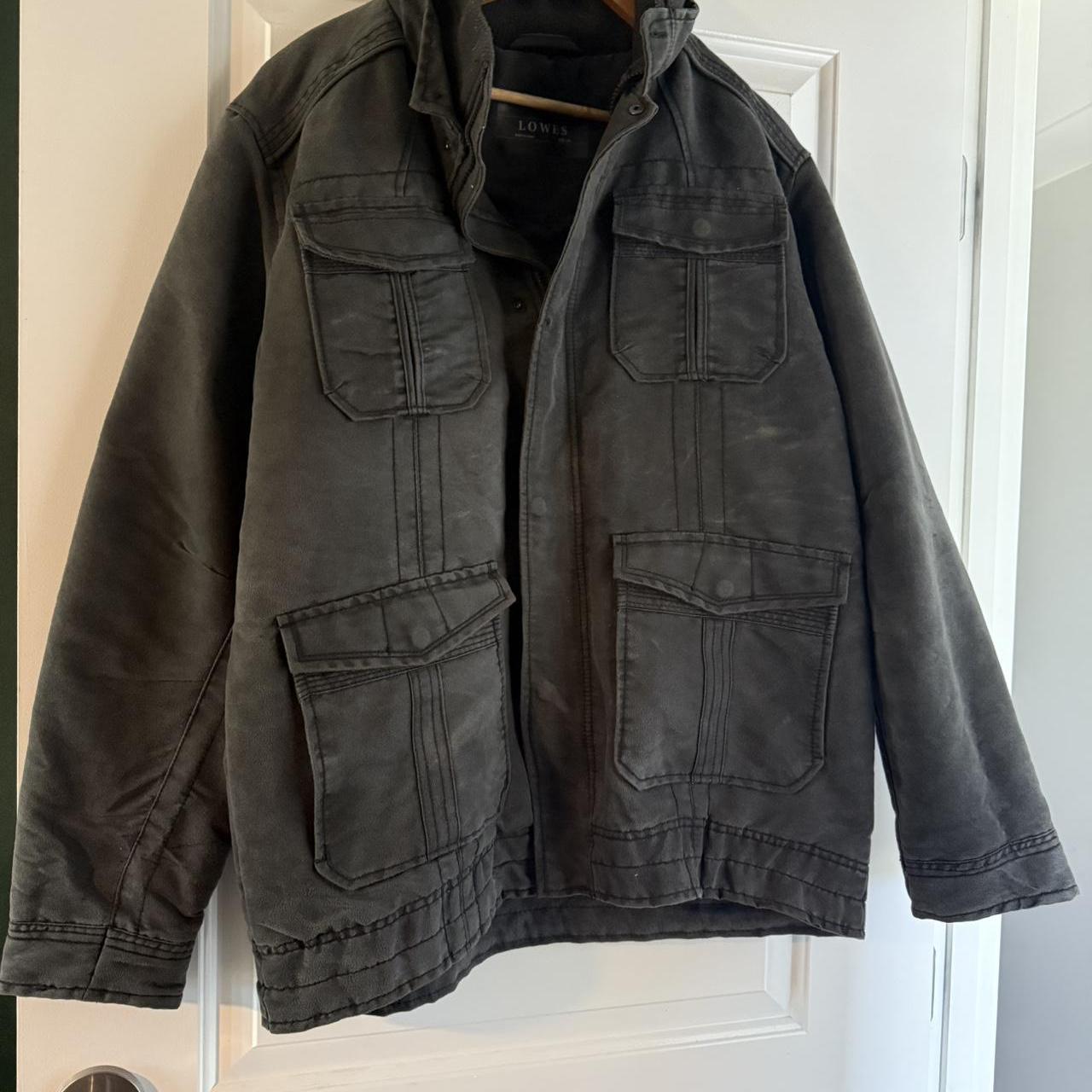 -Men’s grey utility jacket -Four front... | Depop