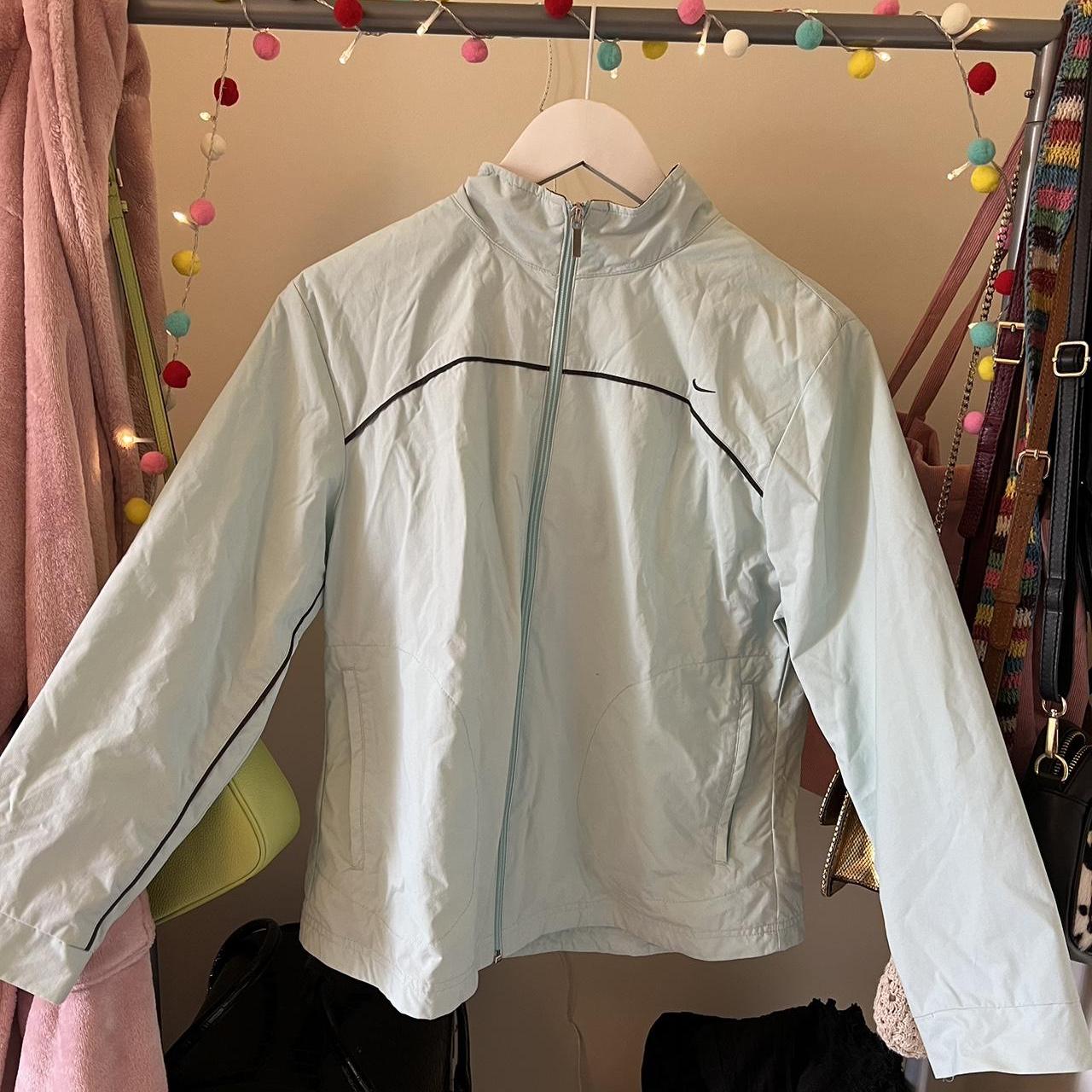 -Blue Nike Jacket -Size L -Waterproof -Postage £5 - Depop