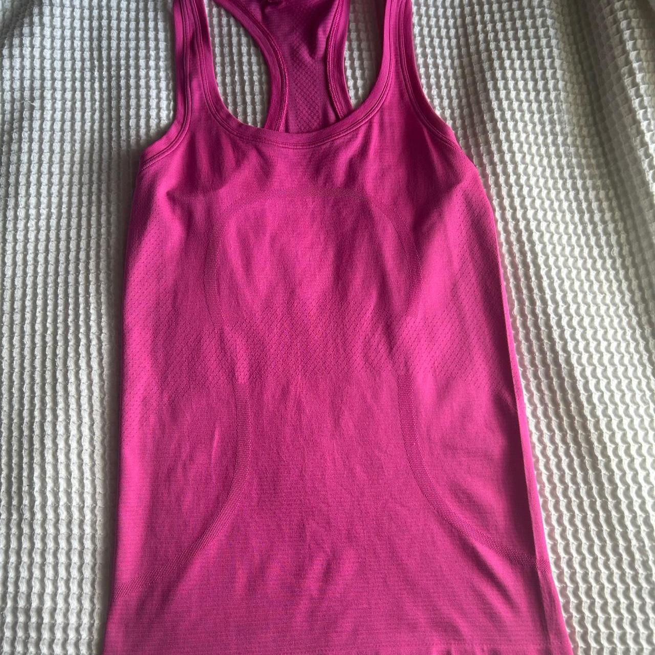 Lululemon Swifty Tech Tank Sonic Pink Size 2 Full... | Depop