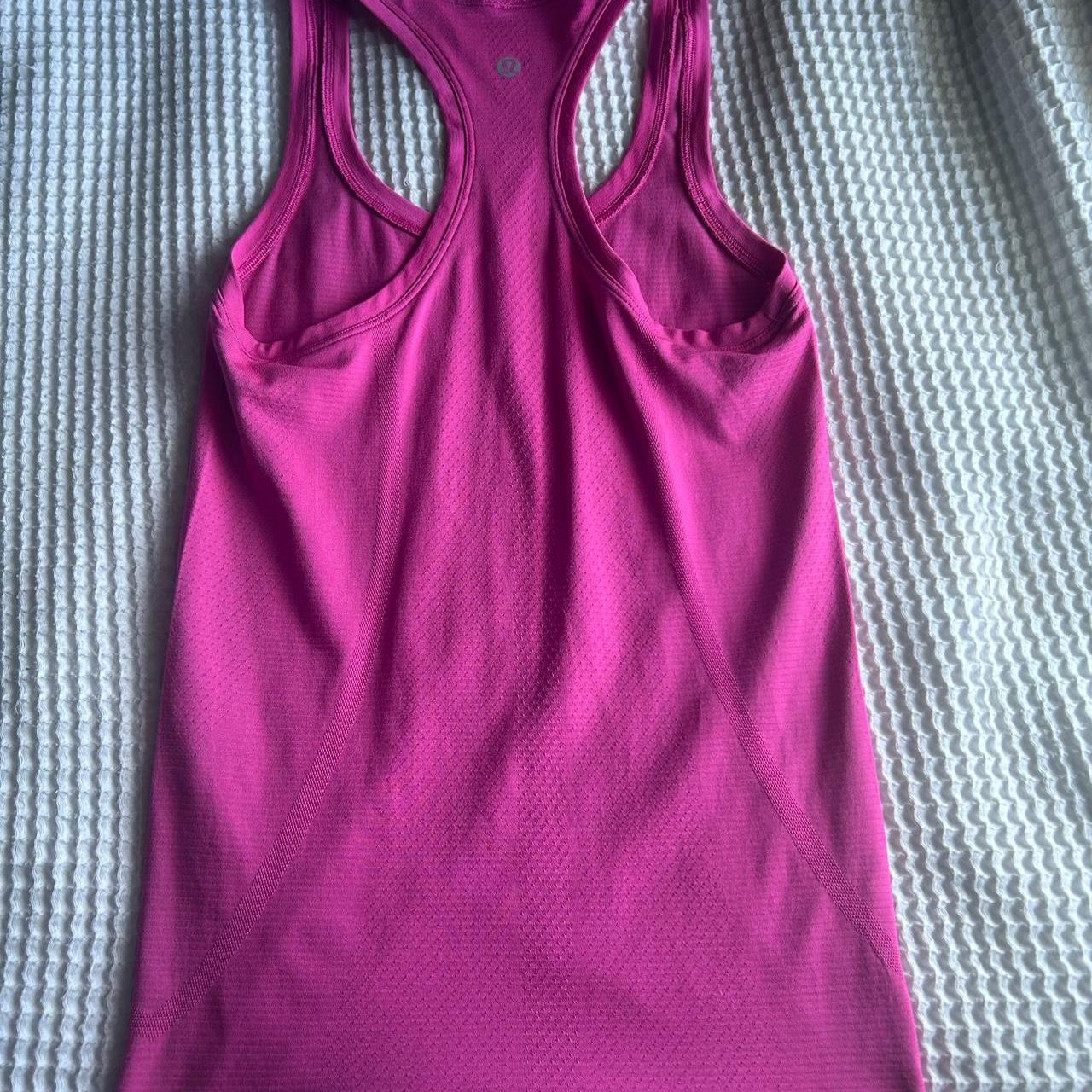 Lululemon Swifty Tech Tank Sonic Pink Size 2 Full... | Depop