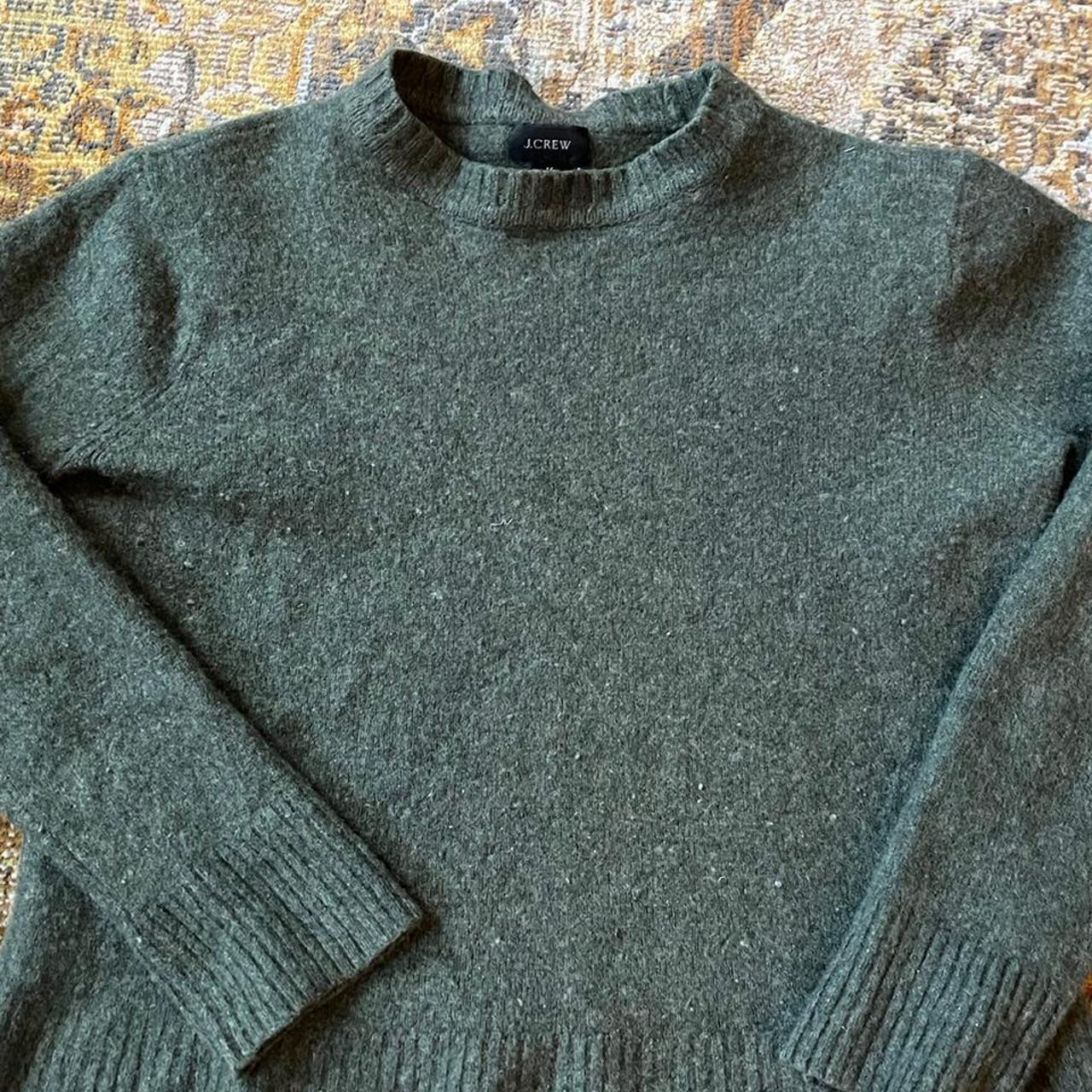 J crew moss green merino wool sweater. Size medium... | Depop