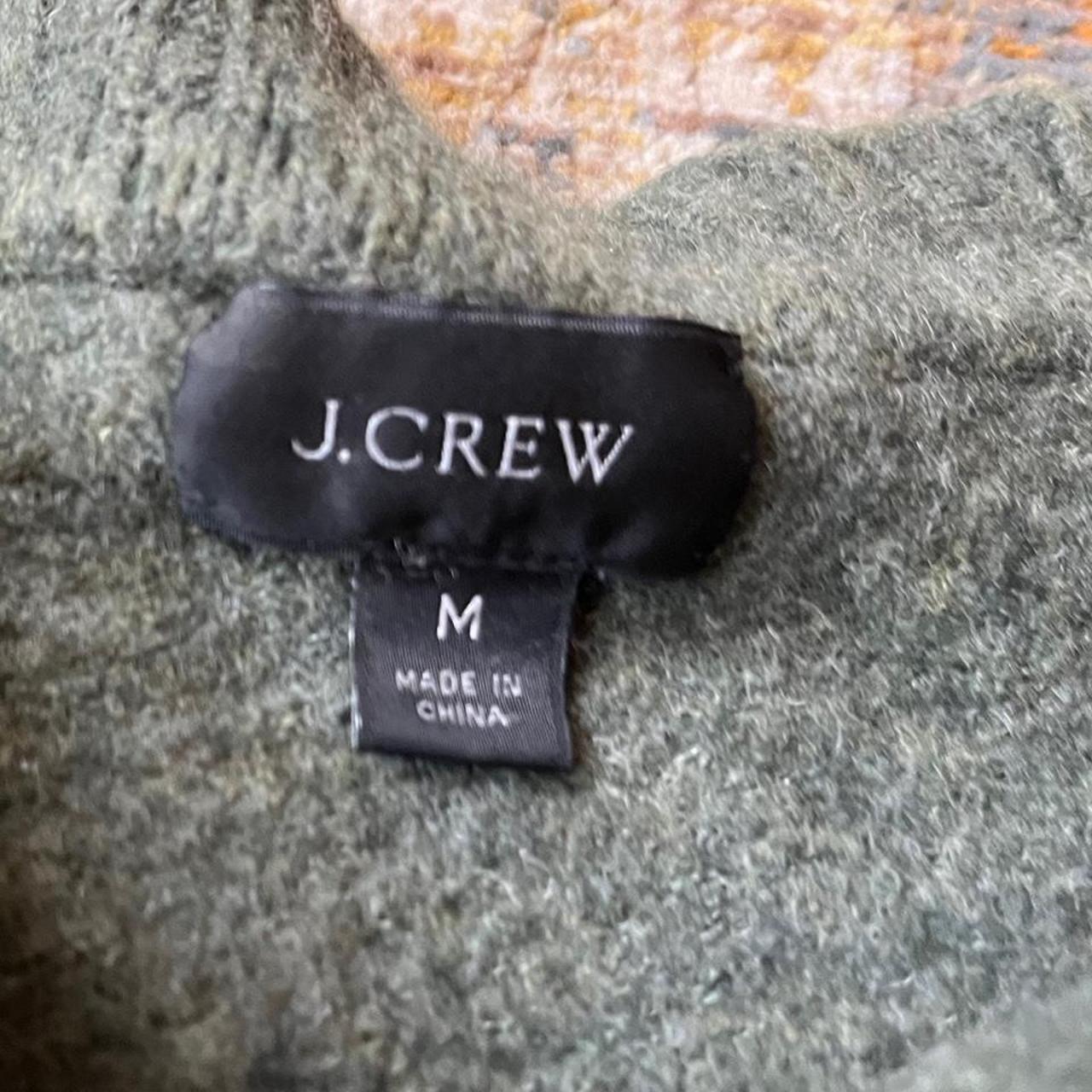 J crew moss green merino wool sweater. Size medium... | Depop