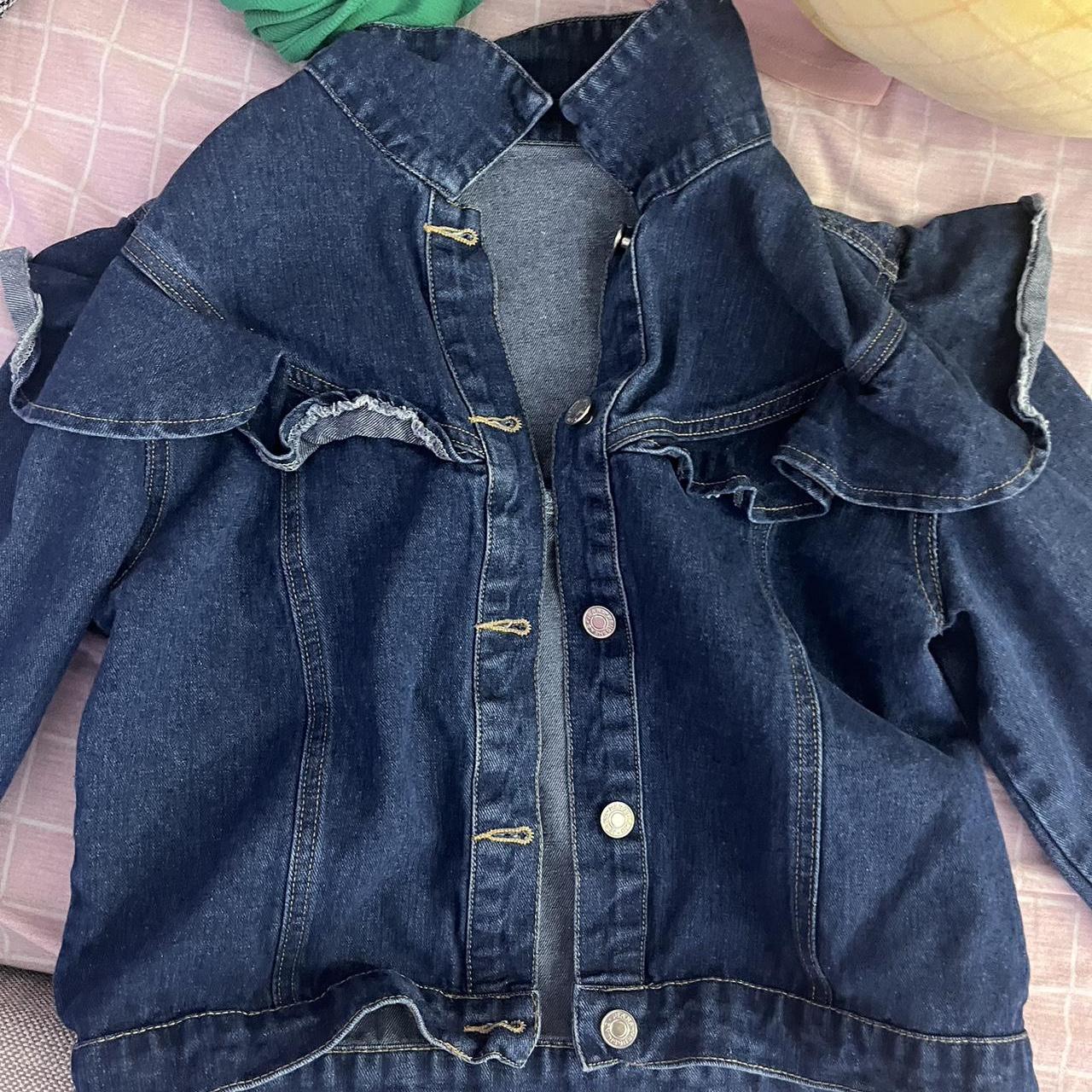SHEIN denim jacket. Only worn once, size small. Very... | Depop