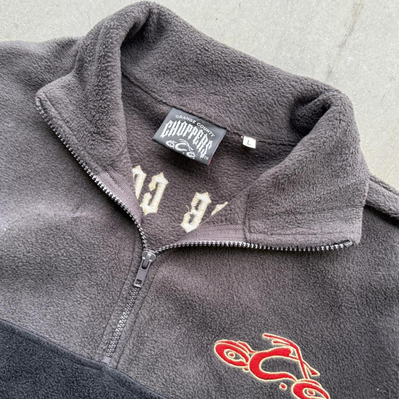 Vintage 1990s Y2K Orange County Choppers Quarter Zip... | Depop