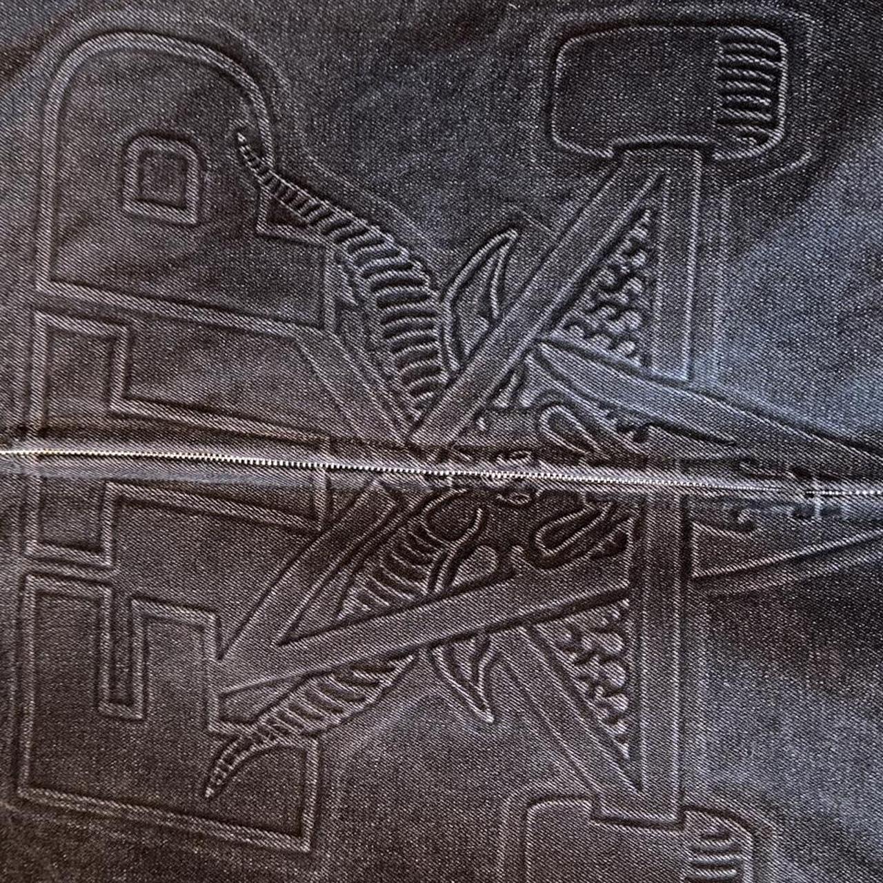 FTP thrasher skate goat denim jacket pocket has a... - Depop