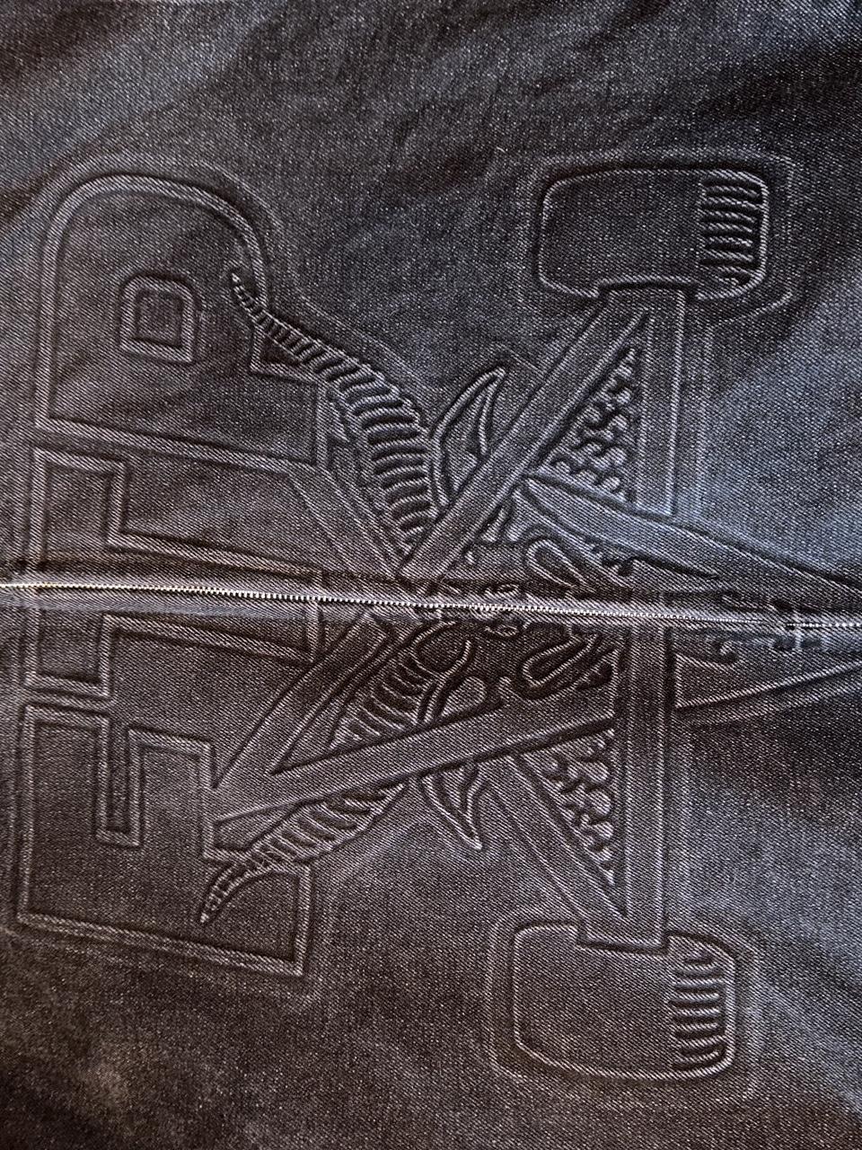 FTP thrasher skate goat denim jacket pocket has a... - Depop