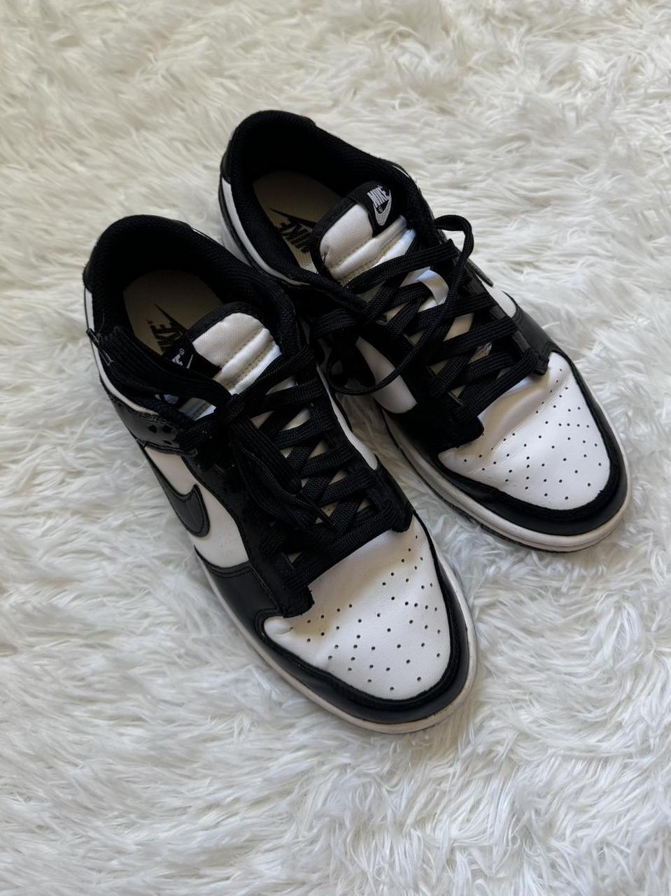 Women’s Nike Dunk Low Rise Panda only worn a... - Depop