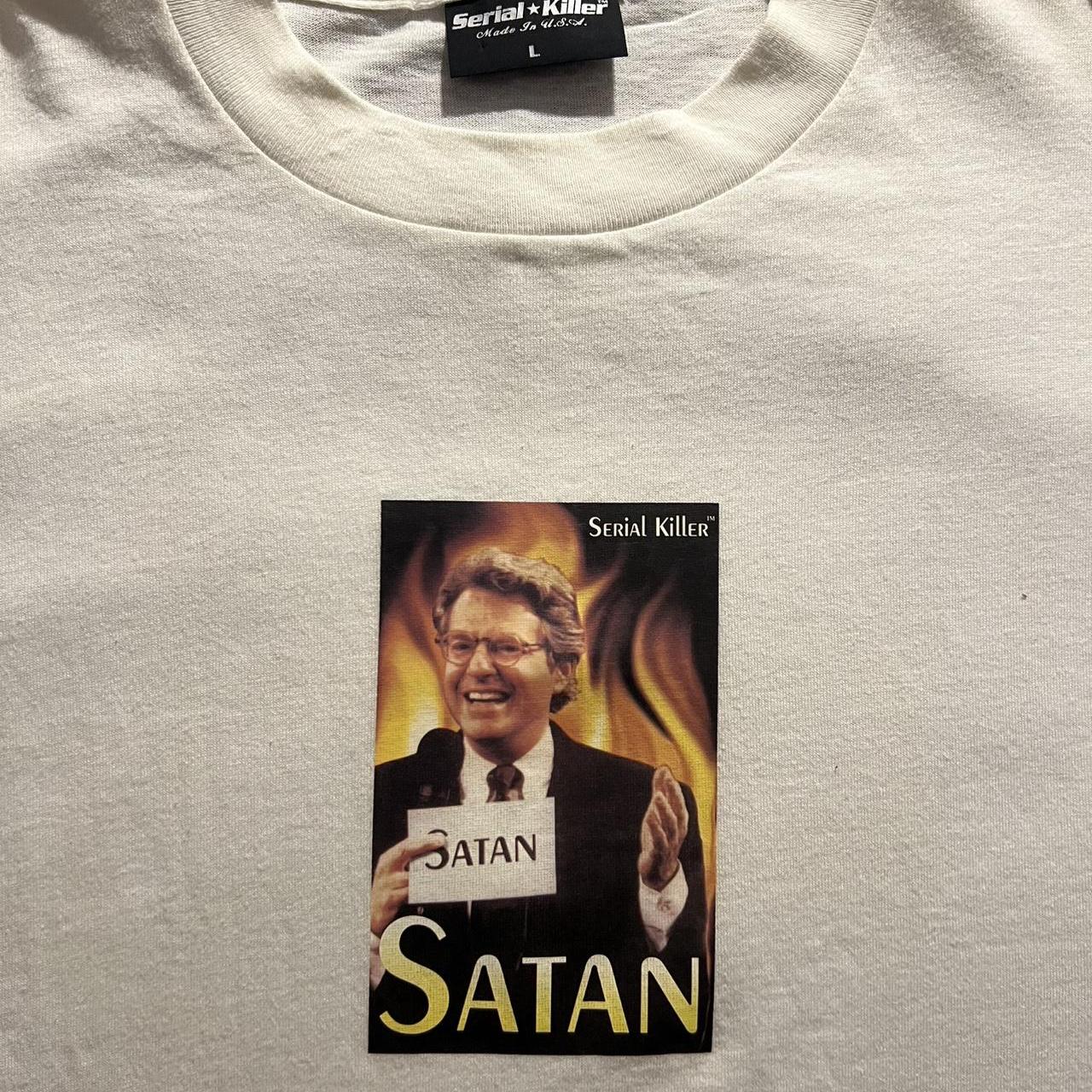Rare! 90s serial killer shirt “satan” Jerry springer... | Depop