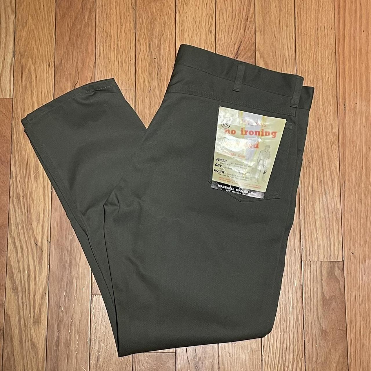 1970s Madewell Workers Pant “Lean Jean” Deadstock... - Depop