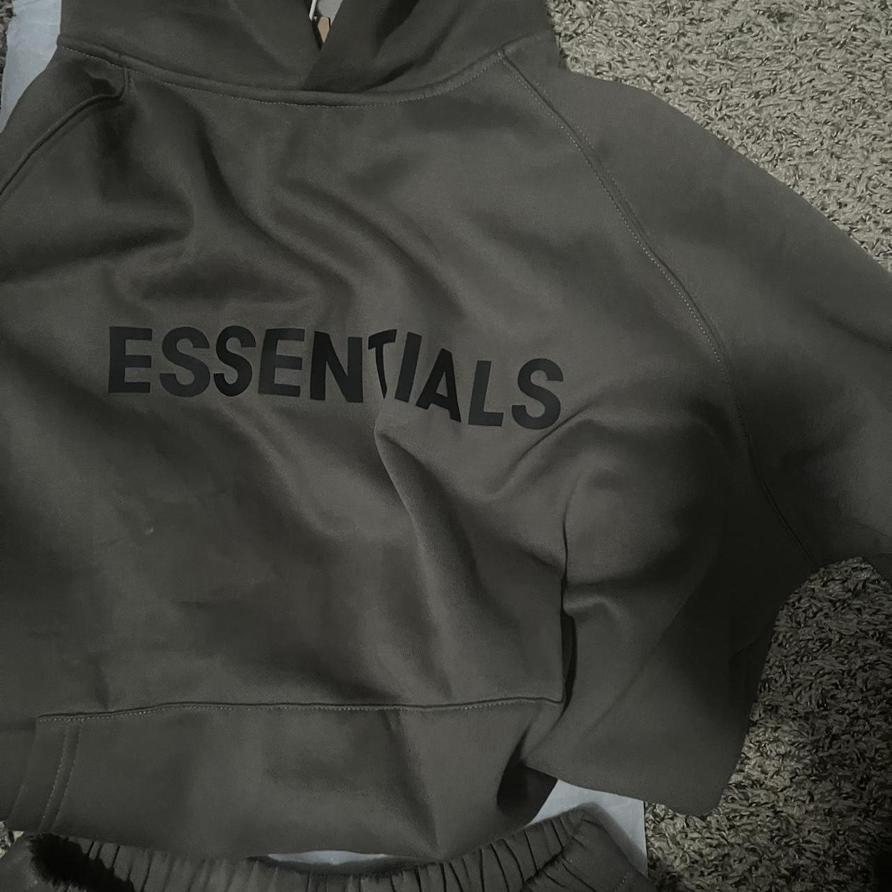 Olive green Essentials tracksuit | Depop