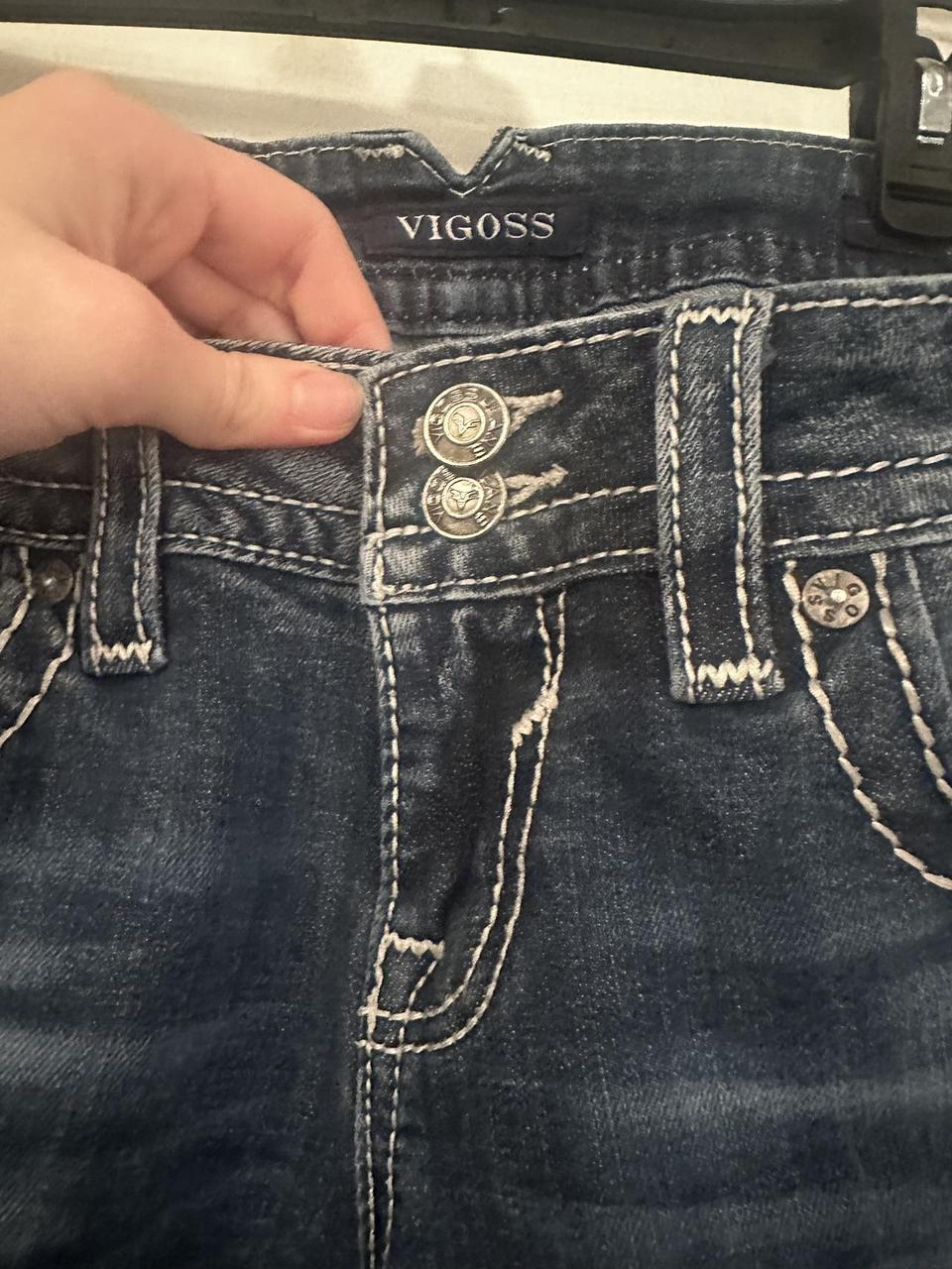 Lightly worn Vigoss Slim Boot jeans size 5/6 - Depop