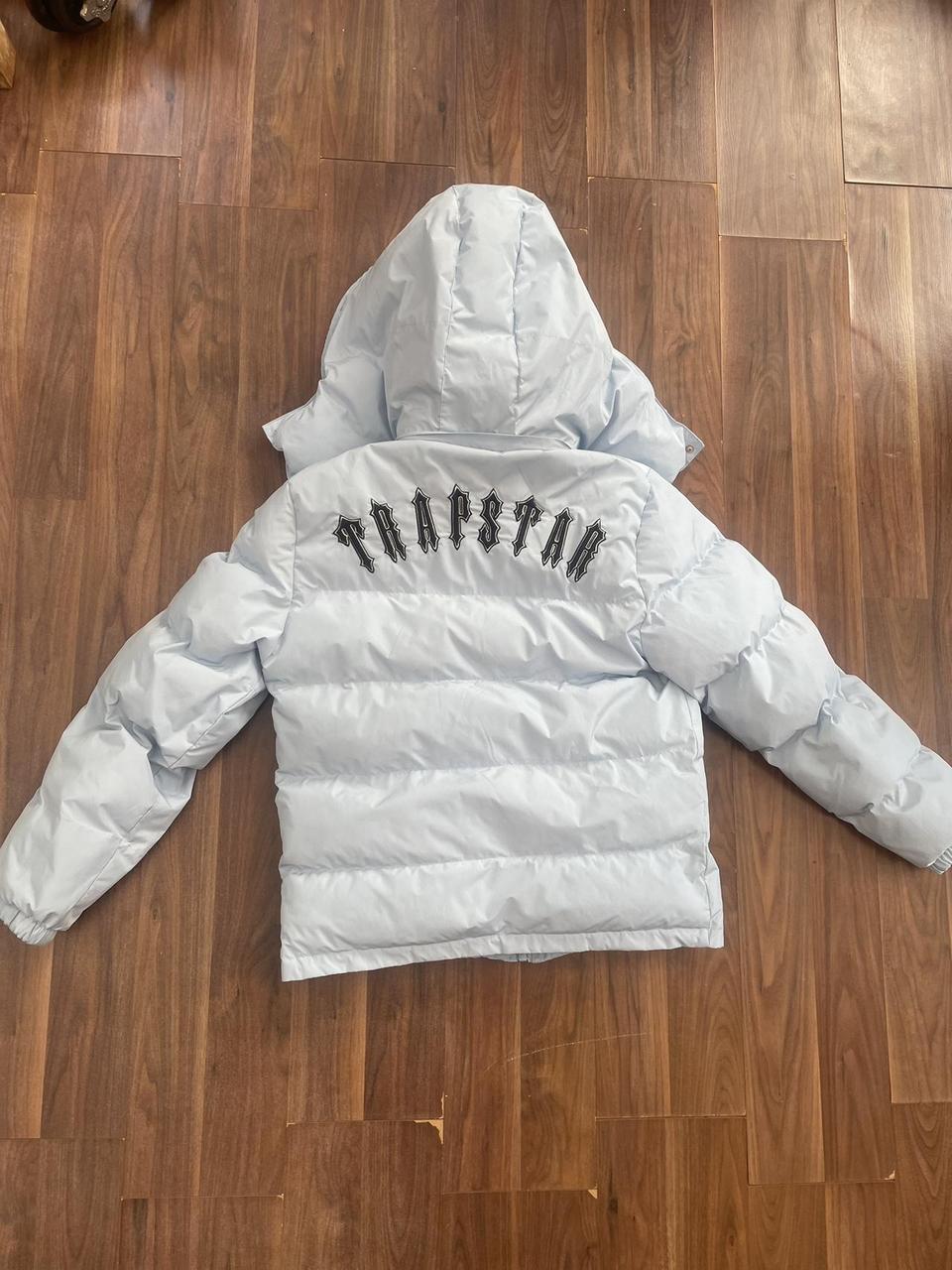 Baby blue trapstar irongate puffer 100%... - Depop