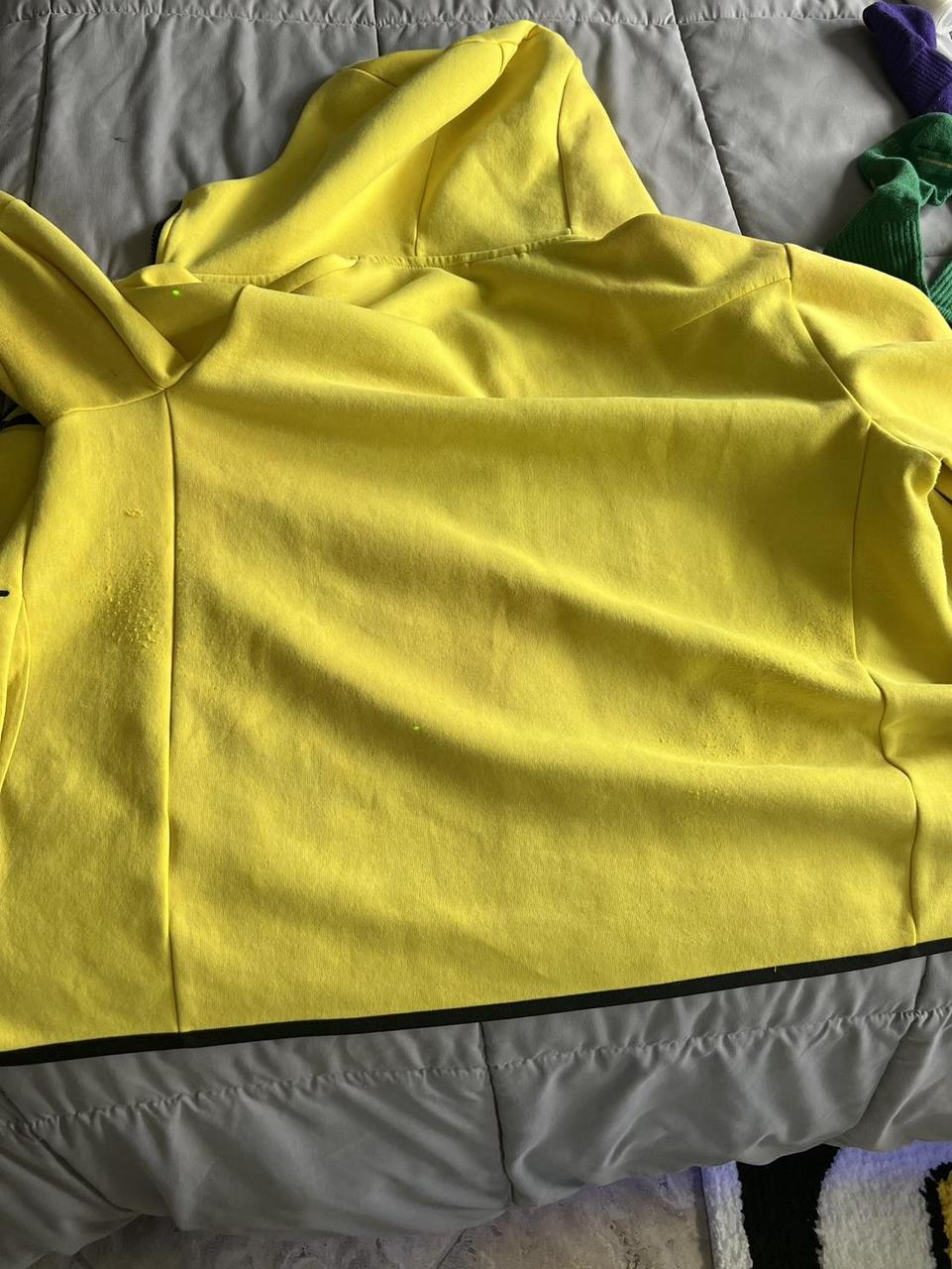 Mens Yellow Nike Tech (Worn) - Depop