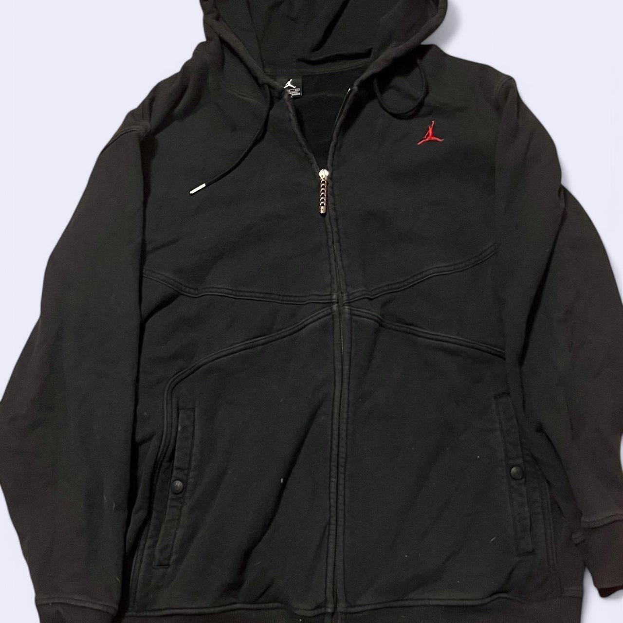 Black Jordans zip up hoodie Sz XL #jordans #zipup... | Depop