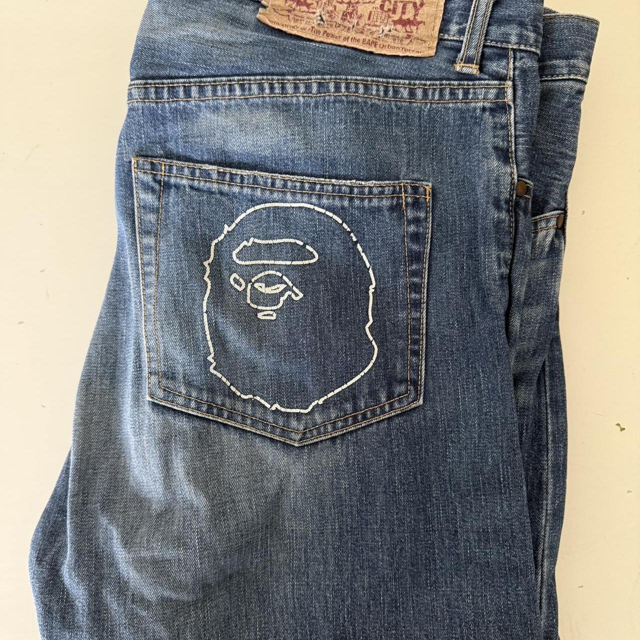 BAPE JEANS SIZE: 32 Message before buying to... | Depop