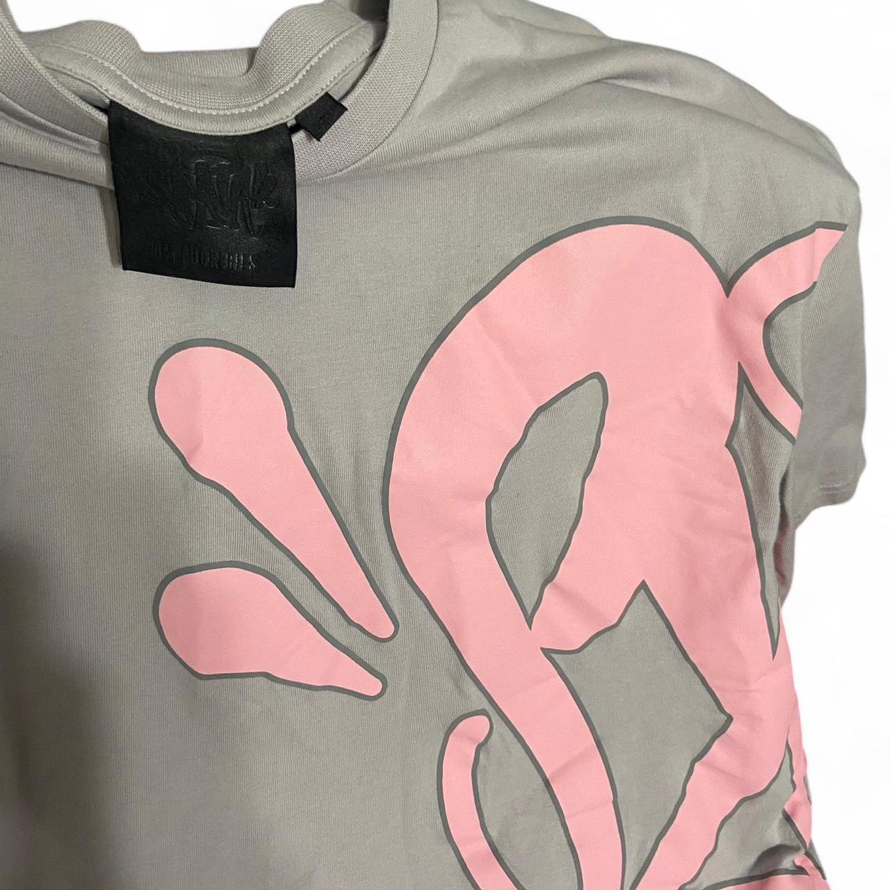 Syna World Pink and Grey Short and tee set Goes... | Depop